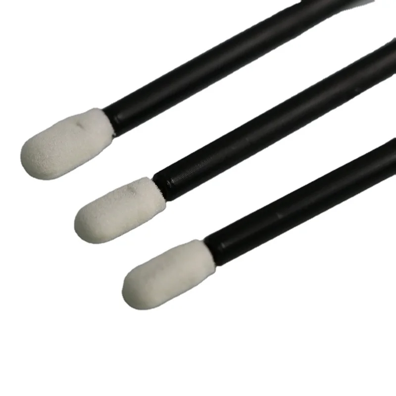 84mm Double Ended Cleanroom Swabs Dual-clean Two Sides Round Foam Tip ...