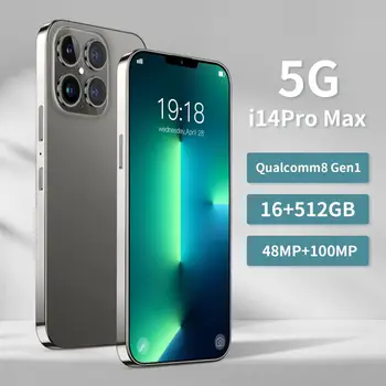 2021 Original Phone I14 Pro Max Android Smartphones 16gb+512gb 10-core ...