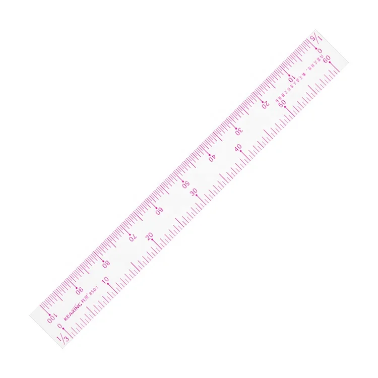 Kearing Transparent Flexible Plastic Scale Ruler 1:3 & 1:5 Pocket Size ...