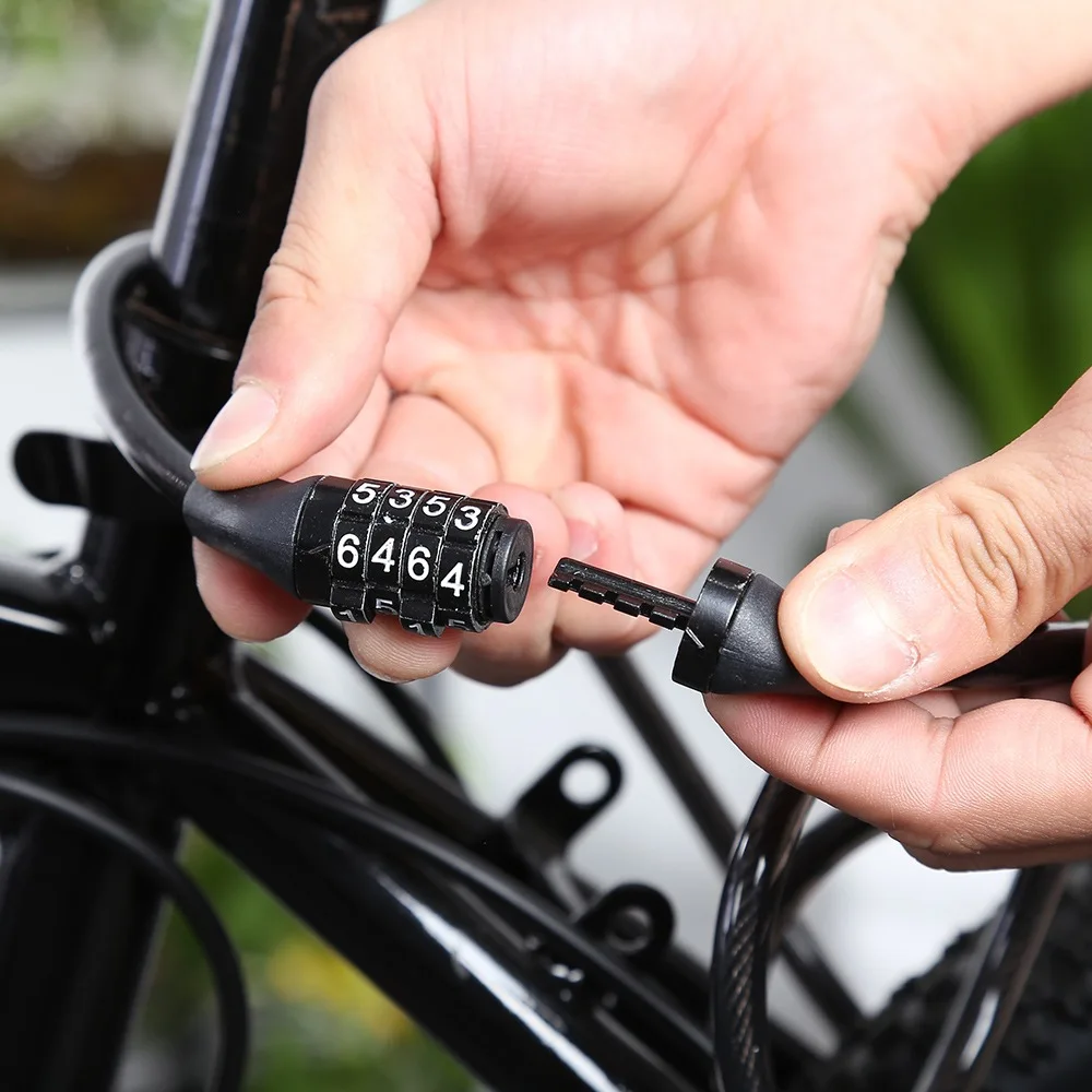 Popular Mountain Bike MTB Four-digit Combination Lock Anti-Theft ...