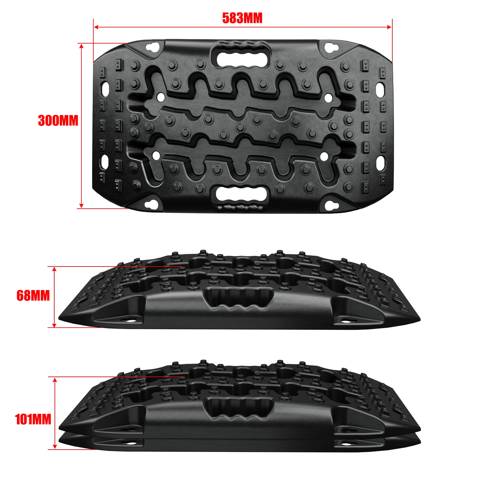 4x4 Off-Road Recovery Track Boards, for Sand, Mud, and Snow Tracks ...