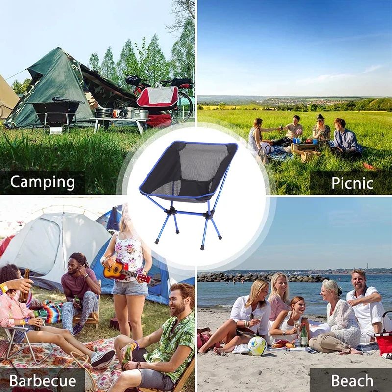 Oversized Large Folding Moon Chair Camping Foldable Chair Aluminum ...