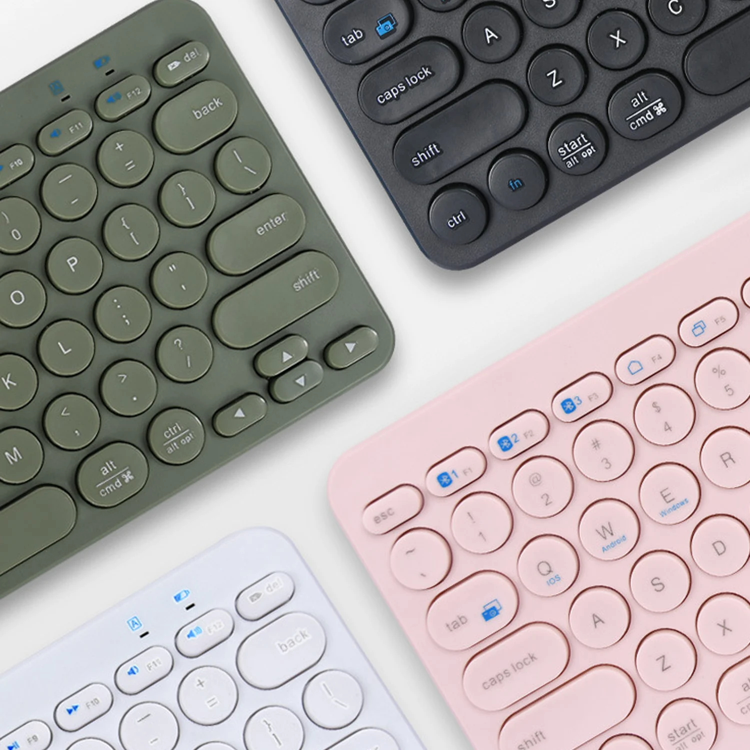 Easy-switch up to 3 Devices with Wireless Bk380 Keyboard