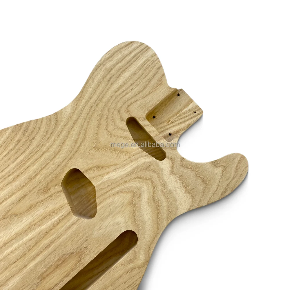 Custom Ash Solid Wood Unfinished Electric Guitar Body
