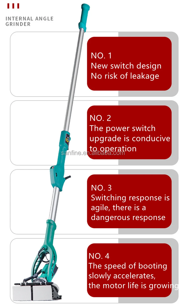 Variable Speed Drywall Corner Sander - Long Reach Triangle Sander