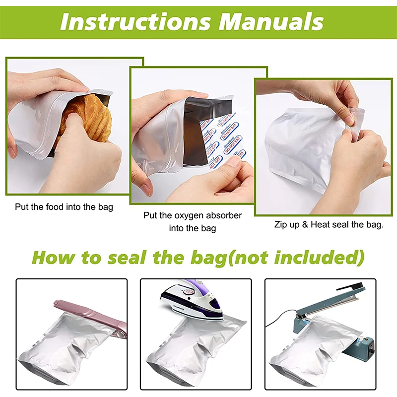 High-quality Tear Notch Aluminum Foil Lock Zip Lock Bag