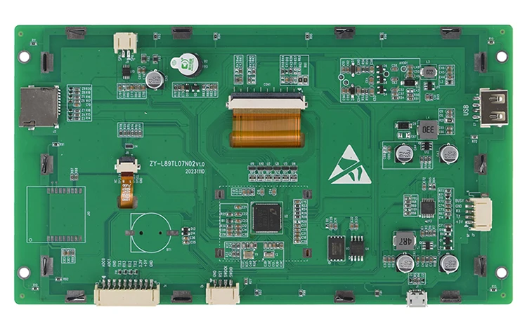 Self-designed USART HMI LCM 7 inch Intelligent TFT Touch Display Panel ...