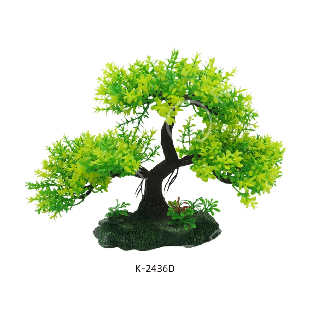 Wholesale Plastic Tree Aquarium Artificial Plastic Plants For Fish Tank ...