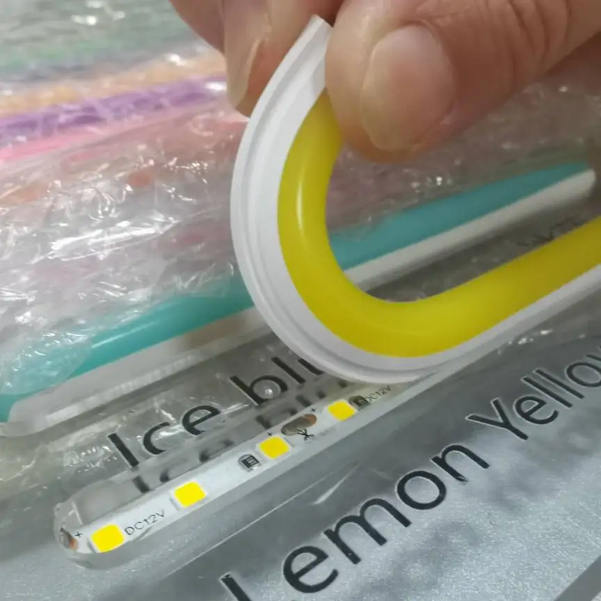 Silicon Neon Cover LED Strip Light - 6mm 8mm Rainbow Flex Tube