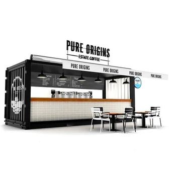Pop-up Mobile Cafe Container For Salemobile 20ft Shipping Coffee Shop ...