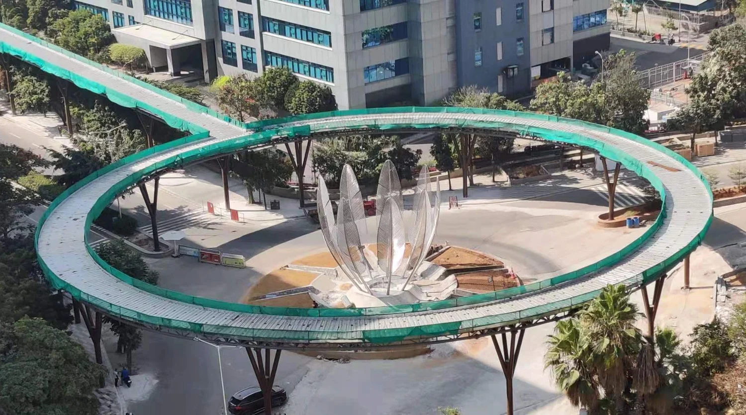 Custom Modern Art Stainless Steel Large Feather Kindred Spirits ...