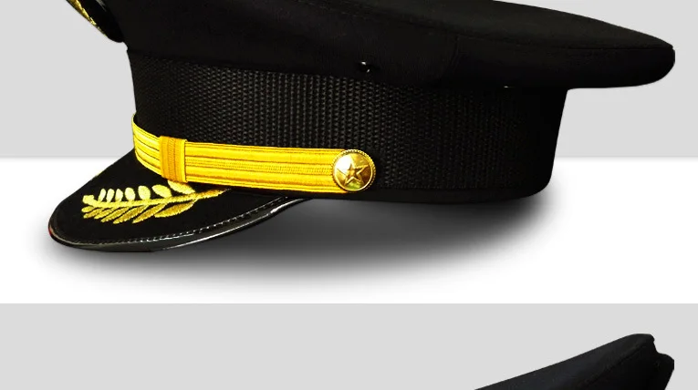 Navy Captain Sailor Sailor White Big Cap Security Property Concierge ...