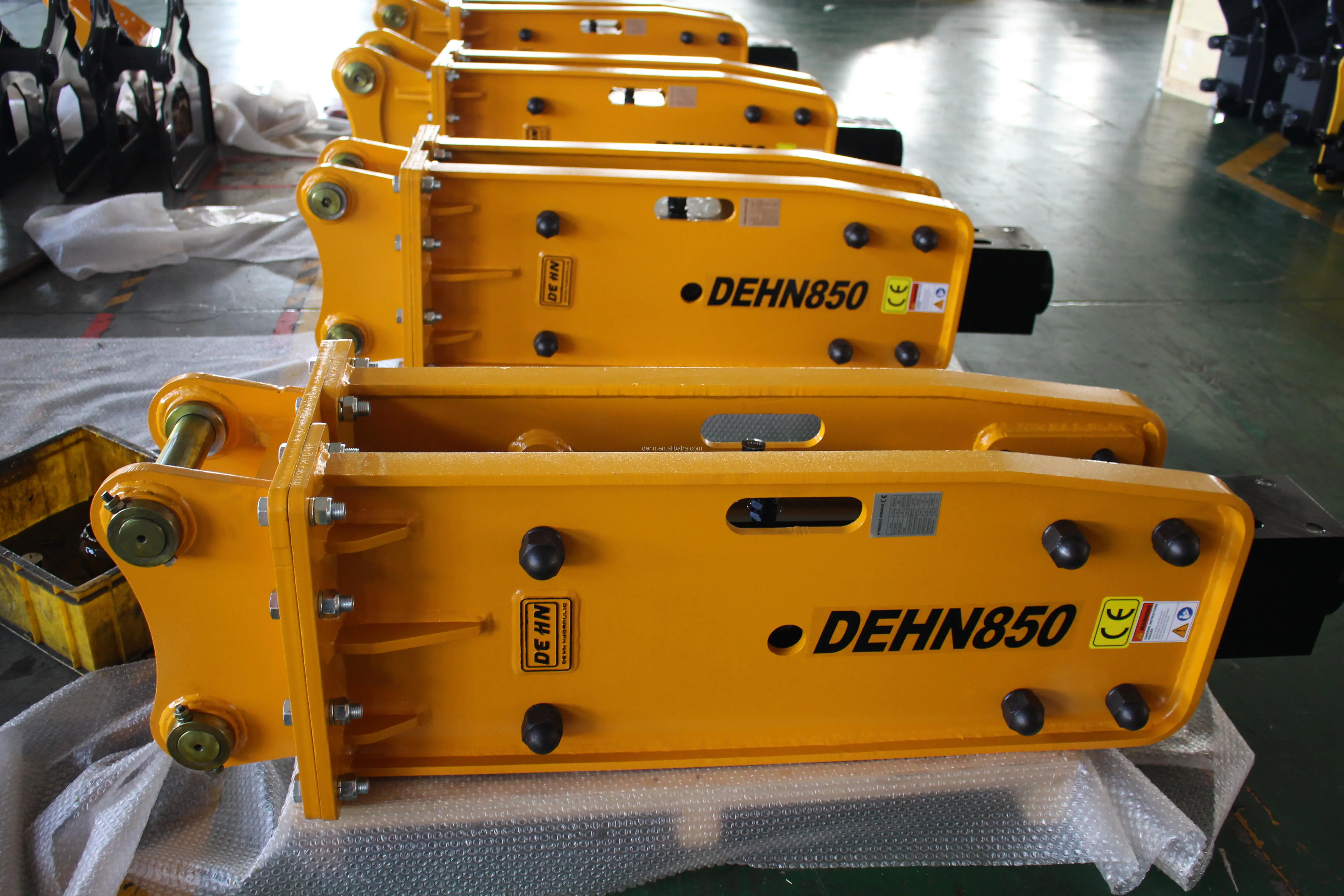 DEHN Skid Steer Post Driver Hydraulic Hammer Pile Hammer with Chisel ...