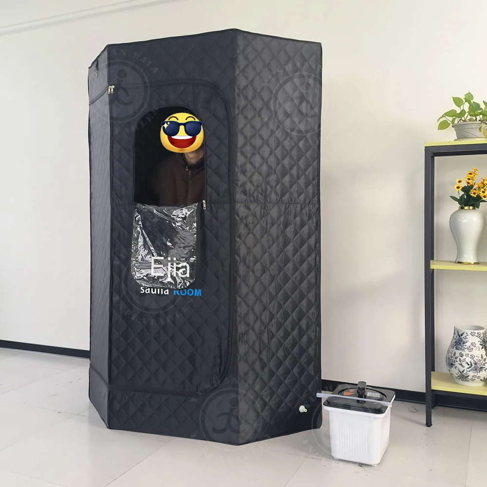 Saunaking Portable Steam Sauna Box Indoor Portable 2.6L Steam Wet Sauna ...