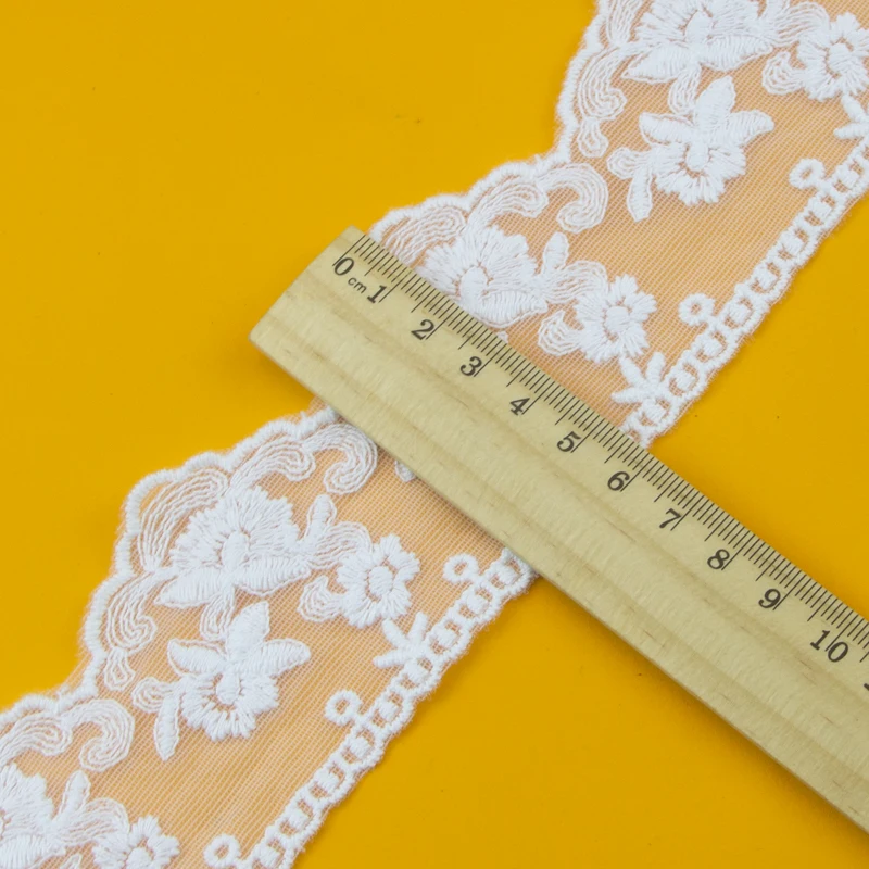 Scallop Shape Lace Fabric DIY Crafts - Elegant & Versatile