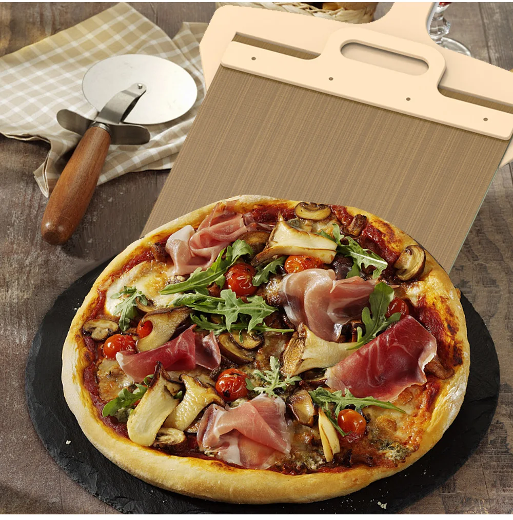 Raybin Non-stick Easy Transfer Sliding Pizza Shovel Pizza Turning Peel ...
