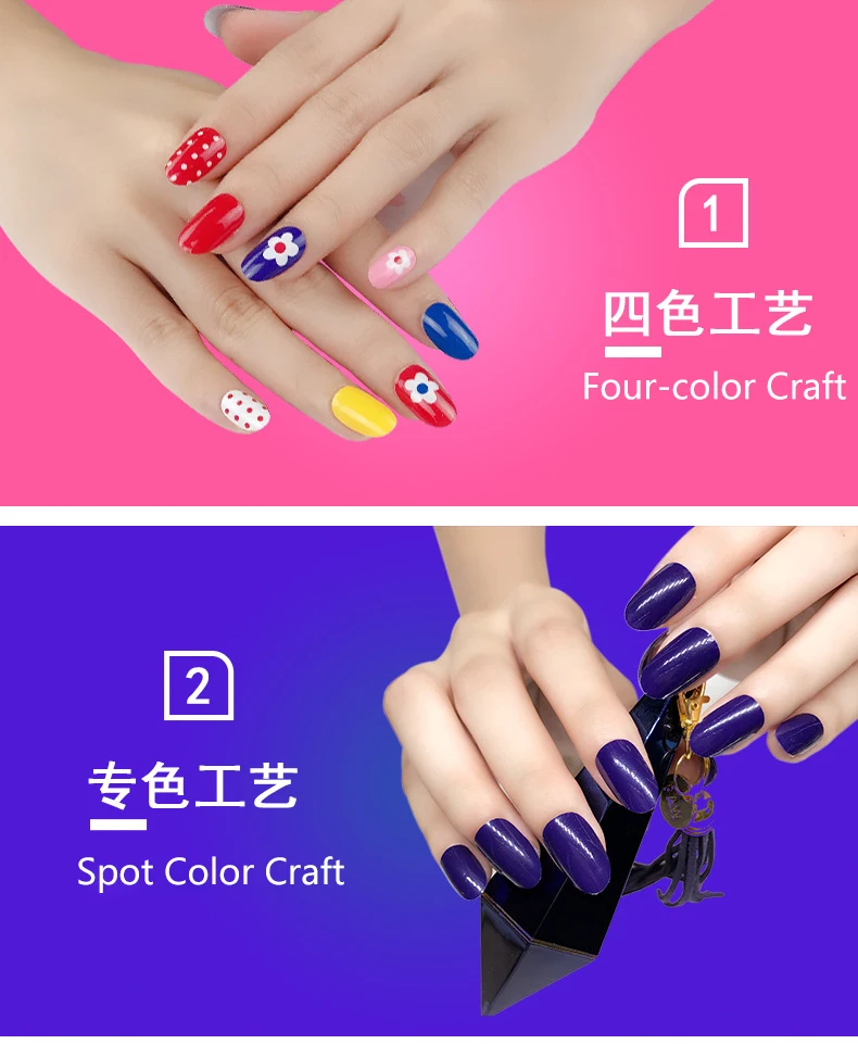 Wholesale 3d Mixed Designs Uv Lamp Gel Nail Sticker Good Quality Semi ...