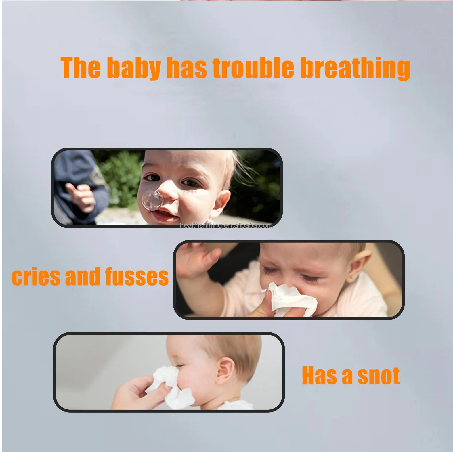 Silicone Re-Usable Penguin Sniffer - Baby Nasal Aspirator