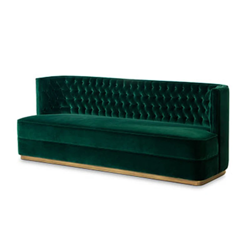 Classic Design Suede Velvet Cheap Coffee Shop American Diner Booths ...