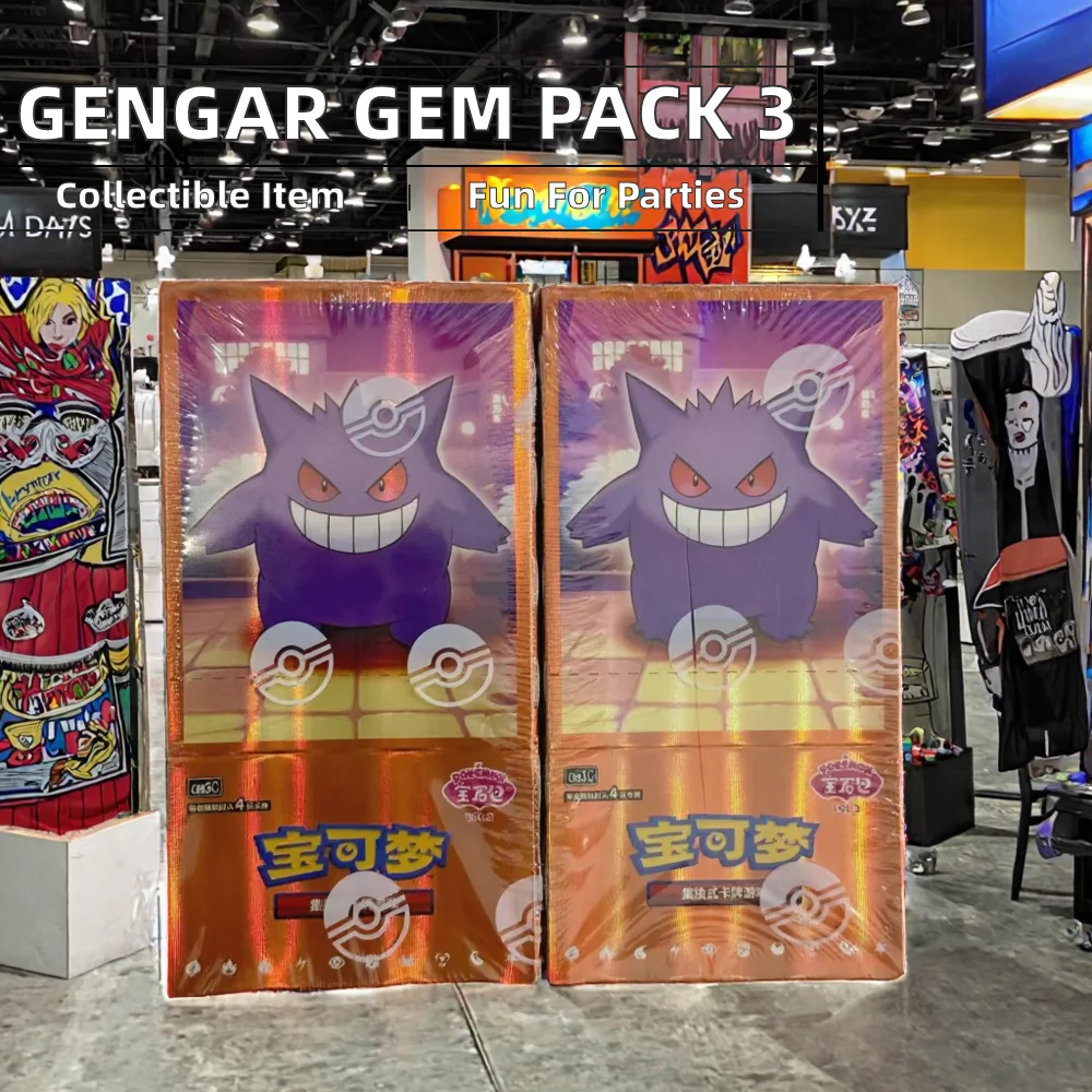 Pokemoned Gengar Gem Pack Educational Trading Card Booster-Box Sealed ...