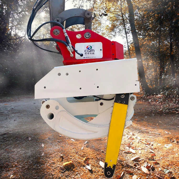 Excavator Wood Grabber Wood Grabbers With Chain Saws - Buy Tree Sawing ...