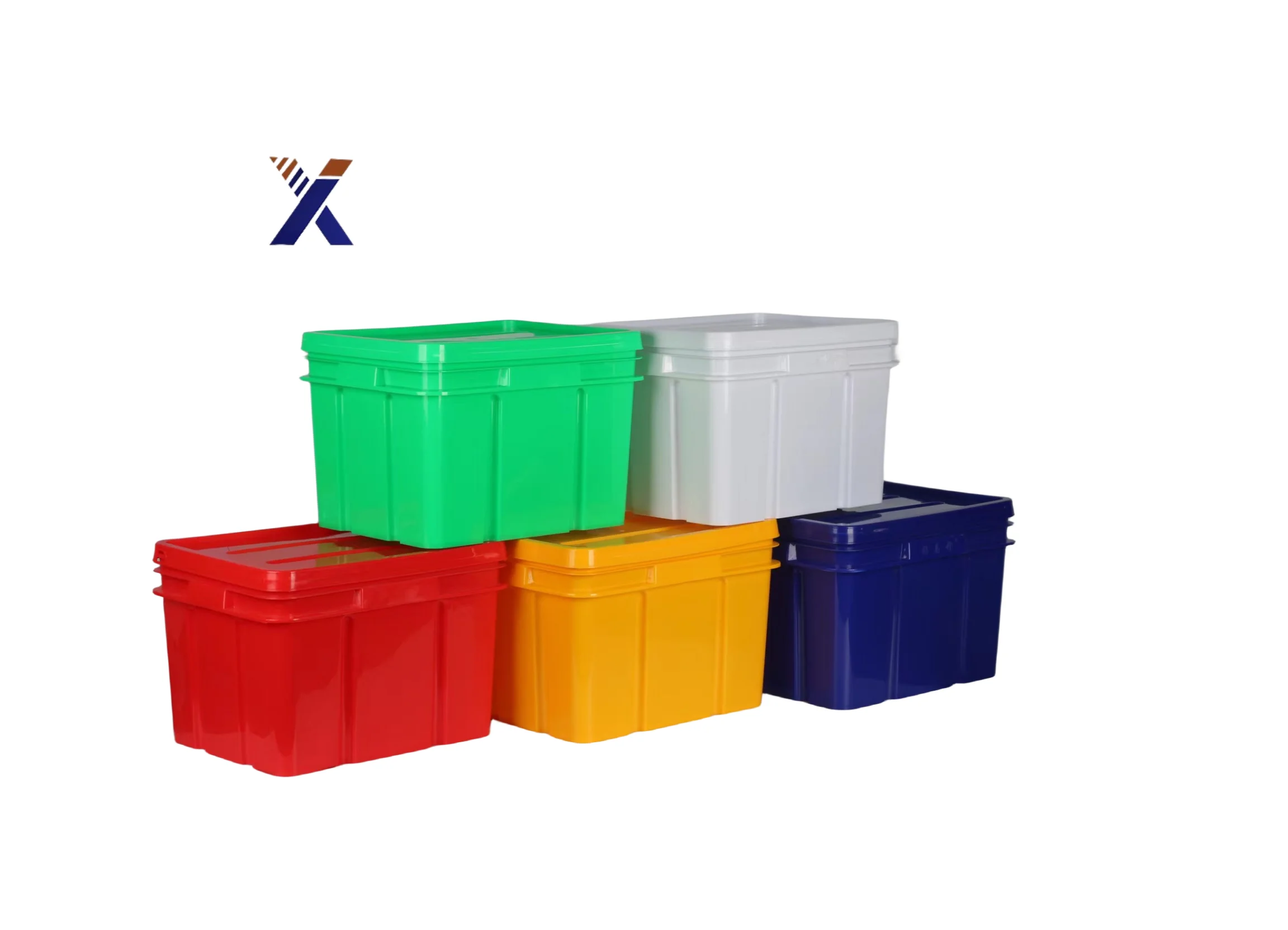 100% Hdpe Plastic Square Box Turnover Box Storage Boxes - Buy Storage ...