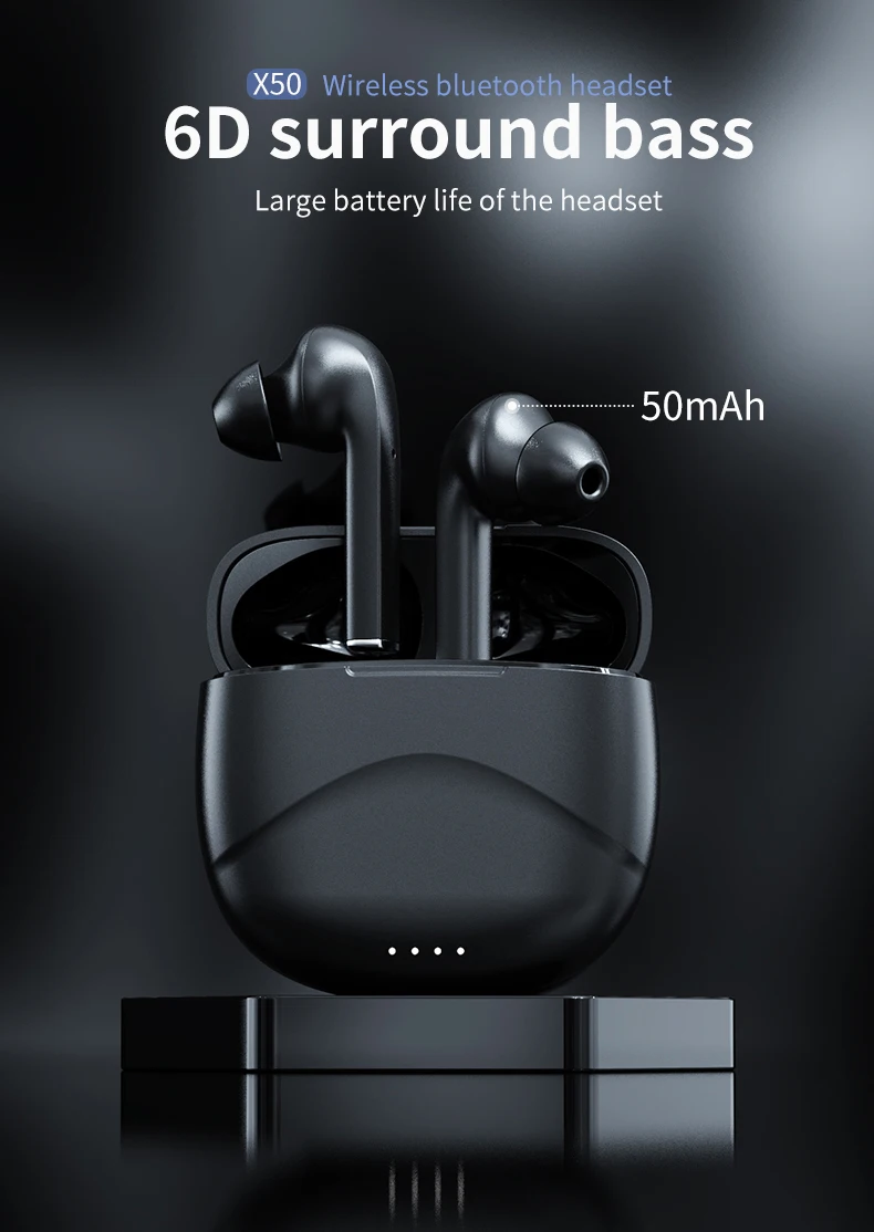 Factory Wholesale X50 New Tws Earbud Gaming Earbud In-ear Headphones ...