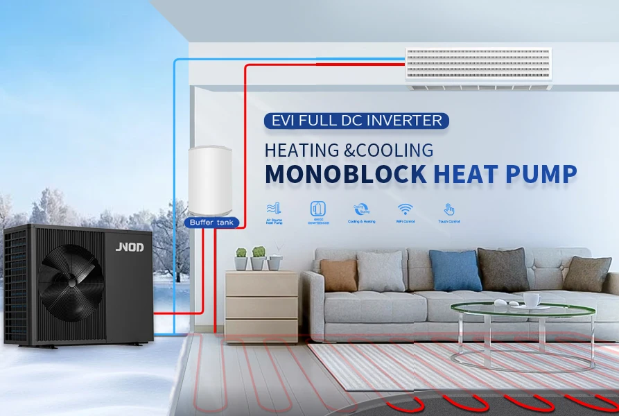 Factory Price Dc Inverter Air Source Heating Pump R290 For Space Heating And Cooling Heat Pump ...