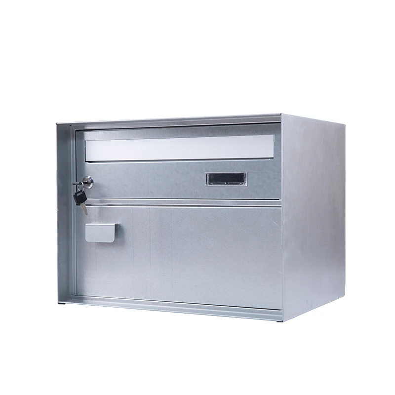 Modern Large Outdoor Metal Wall-Mounted Residential Mailbox Post Box ...