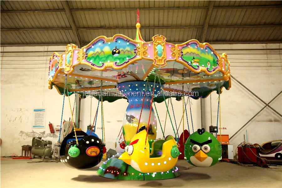 Amusement Park Outdoor Playground Carousel Rides Kids Rotary Bees ...