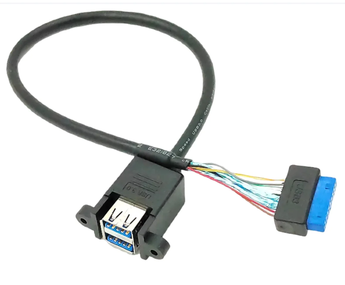 Motherboard Internal Idc 20pin Connector To Dual Port Usb 3.0 Female ...