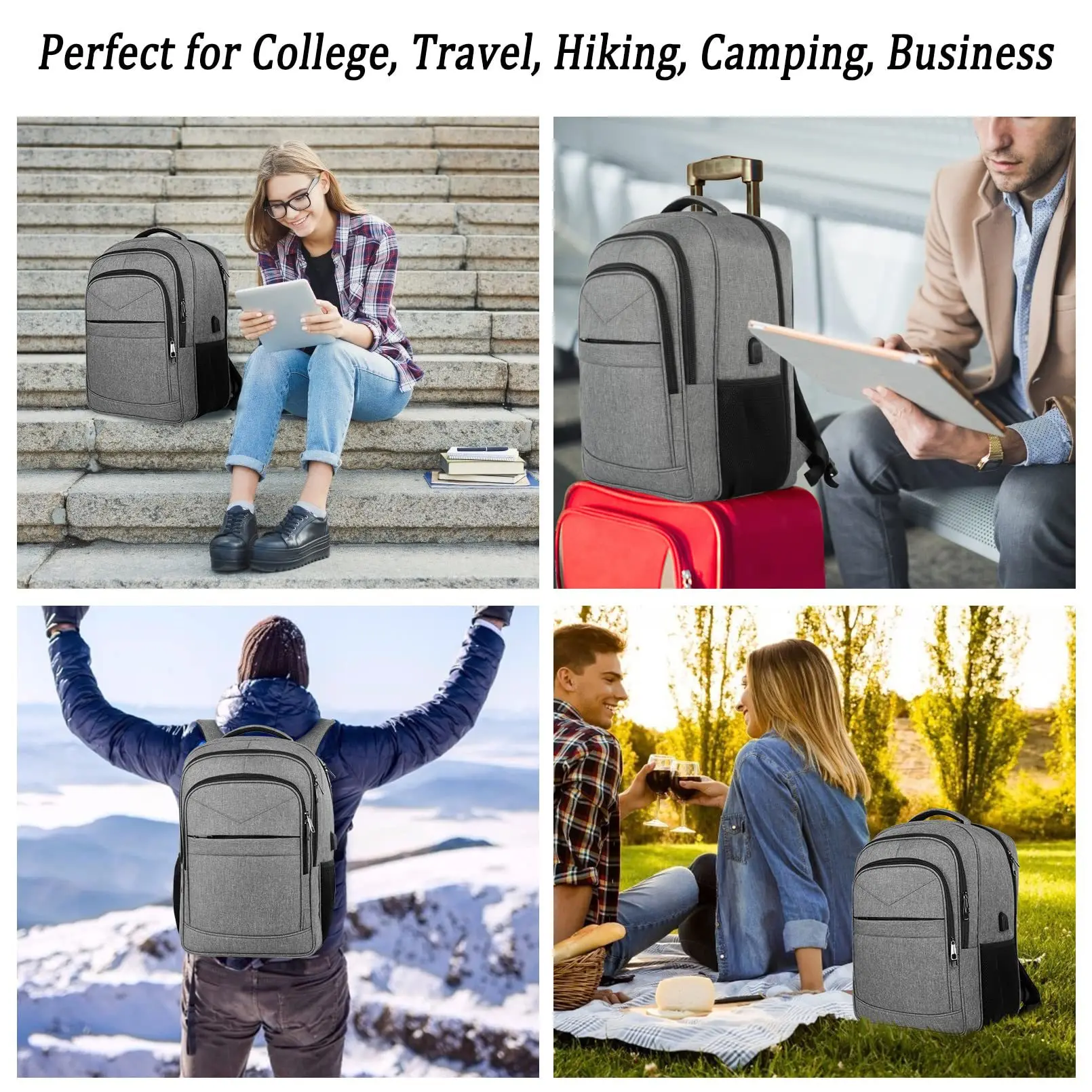 Men's Bags Smart Backpack for Travelling Bagpack Waterproof Led Bange ...