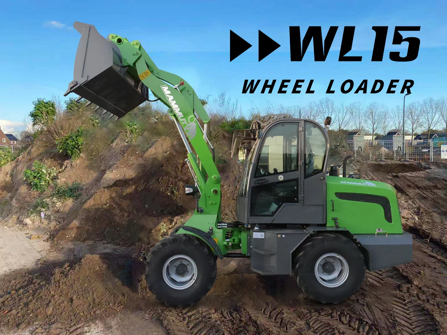 Mammut Hoflader 1.5ton Loading Articulated Industrial Front Shovel ...