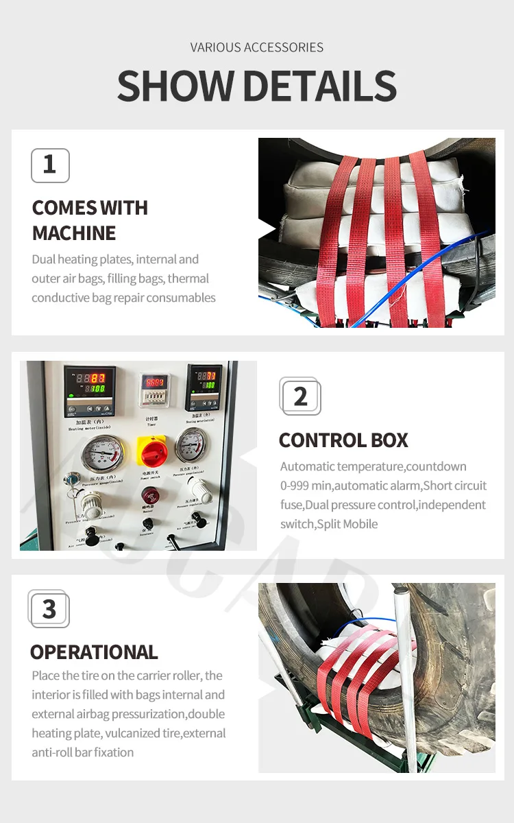 Pneumatic Heavy-duty Tire Vulcanizer Truck Tire Repair Vulcanizing ...