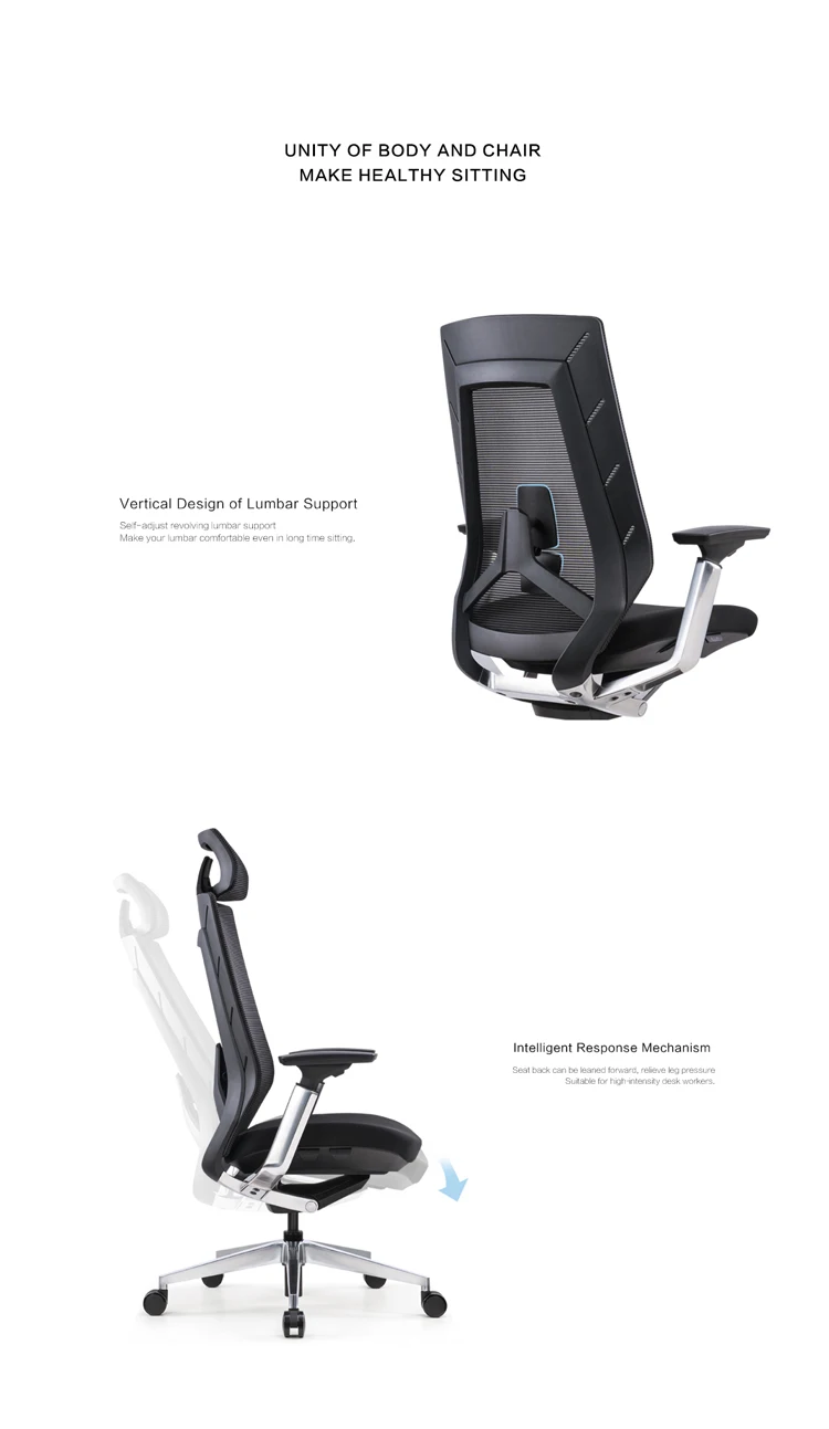 Wholesale ENOVA Black Swivel Ergonomic Office Chairs