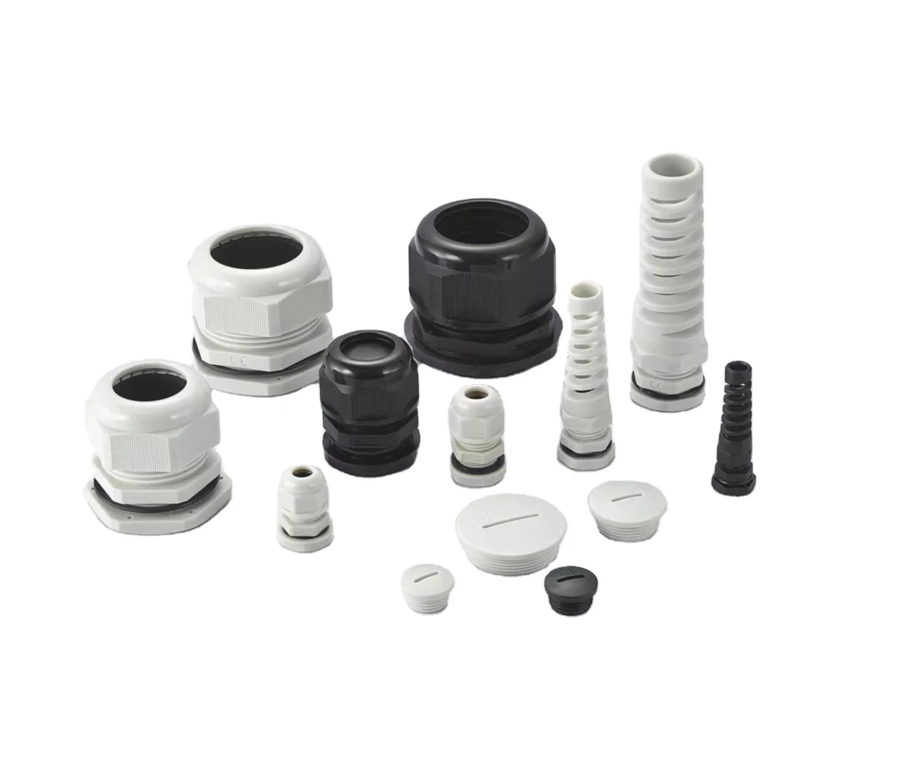 cable gland M8 M10 M12 M16 M50 metric thread white nylon cable glands ...