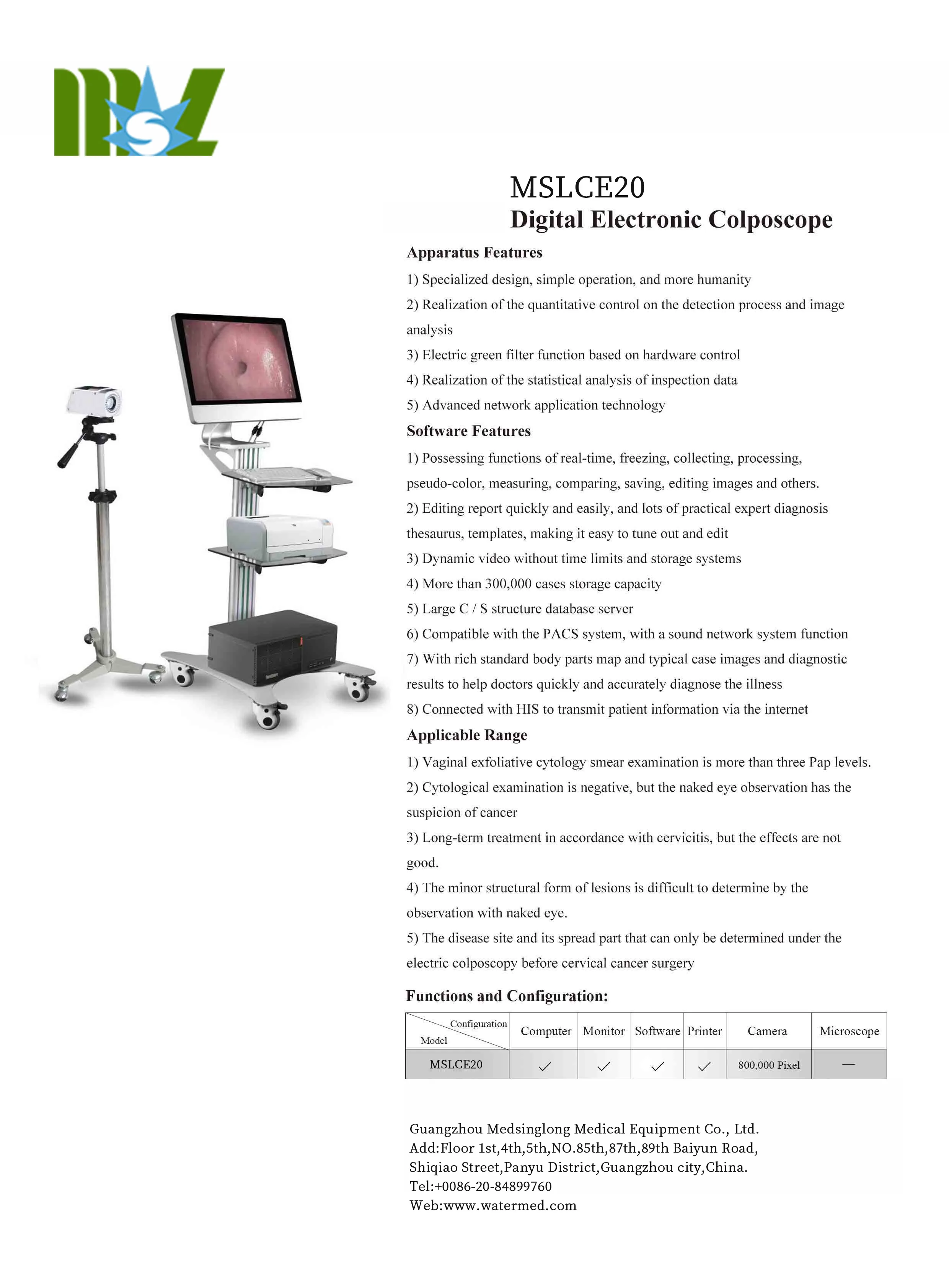 Hospital Gynecological Examination Equipment Digital Optical Colposcope ...