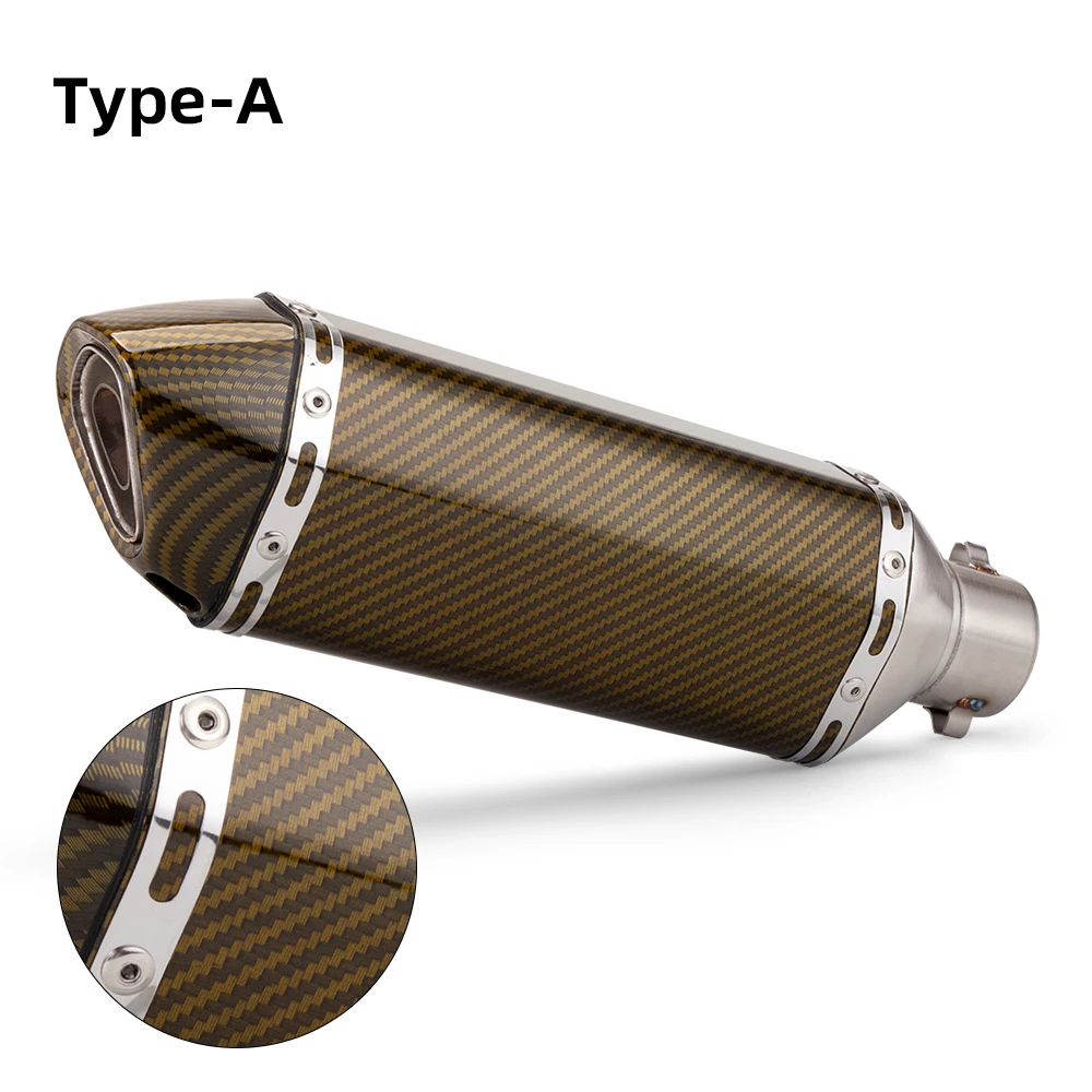 51mm Racing Motorcycle Exhaust Silencer Muffler GP-Project Universal ...