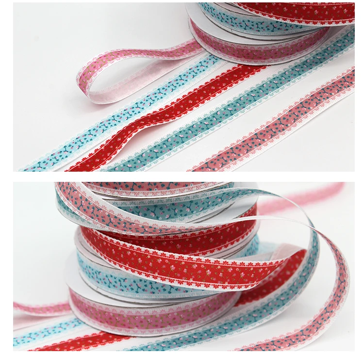 Manufacturers Customized Ribbon Printing Floral Printed Polyester Gift ...