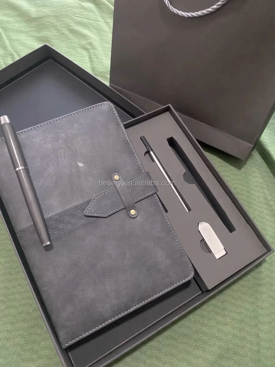 Promotional Luxury Business Gifts Box Set A5 Notebook With Usb Flash ...