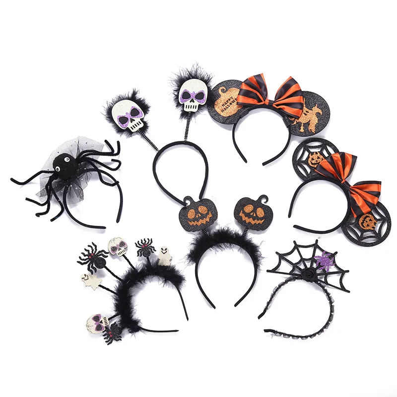 Funny Horrific Pumpkin Skull Ghost Hairbands Cosplay Costume Holiday ...