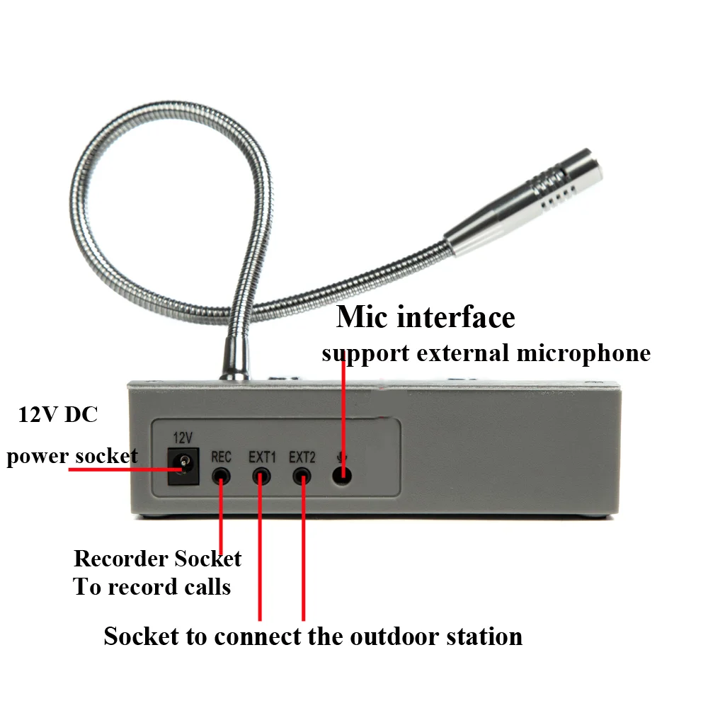 Two Way Counter Intercom For Window Talking - Buy 2 Way Wired Intercom ...