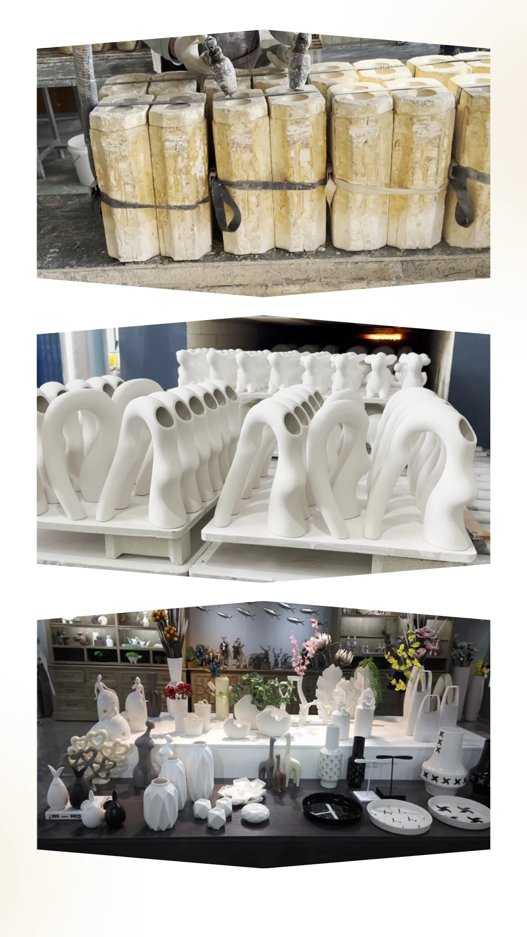 Modern Handmade Ceramic Simple Checkerboard Vase For Living Room Or ...