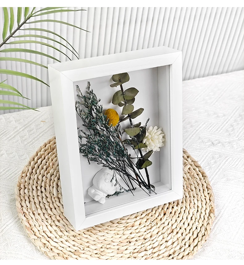 Creative A4 Size Black Rectangle Frame Shadow Box for Art