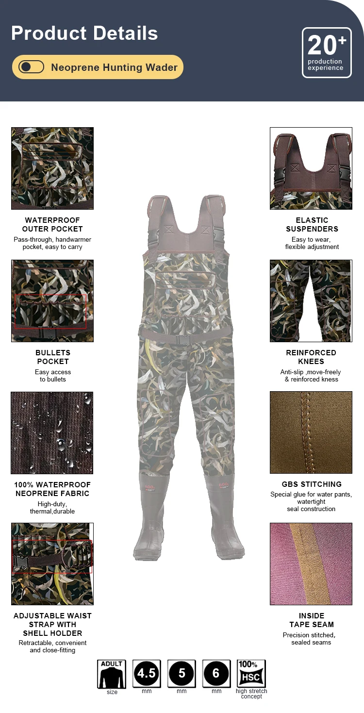 KDIVE Custom Insulated Duck Hunting Wader - Professional