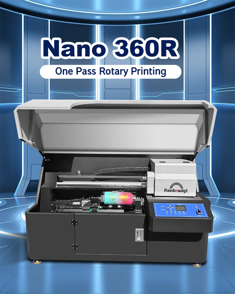 High Speed UV Bottle Printer - 360 Degree Inkjet Printing