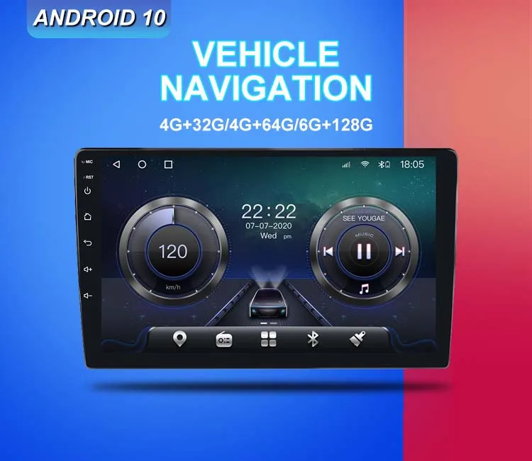 9 Inch Android Car Radio Ts10 6+64gb With 1280*720p Qled Screen Am/4g ...