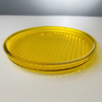 China Supplier Molded Tempered Yellow Headlight Glass Lens Cover - Buy ...