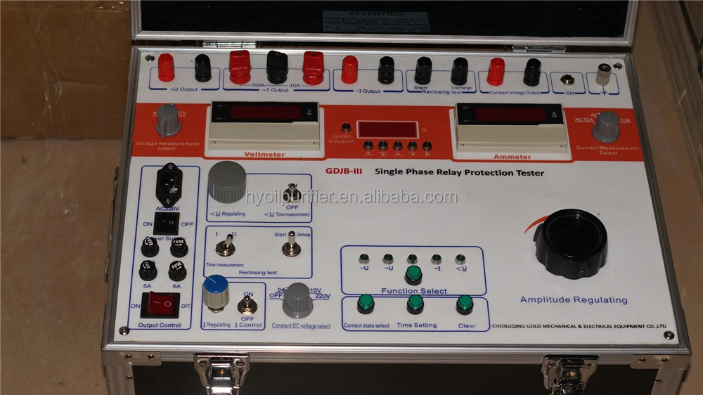 Single Phase Relay Test Set Secondary Current Injection Testing ...