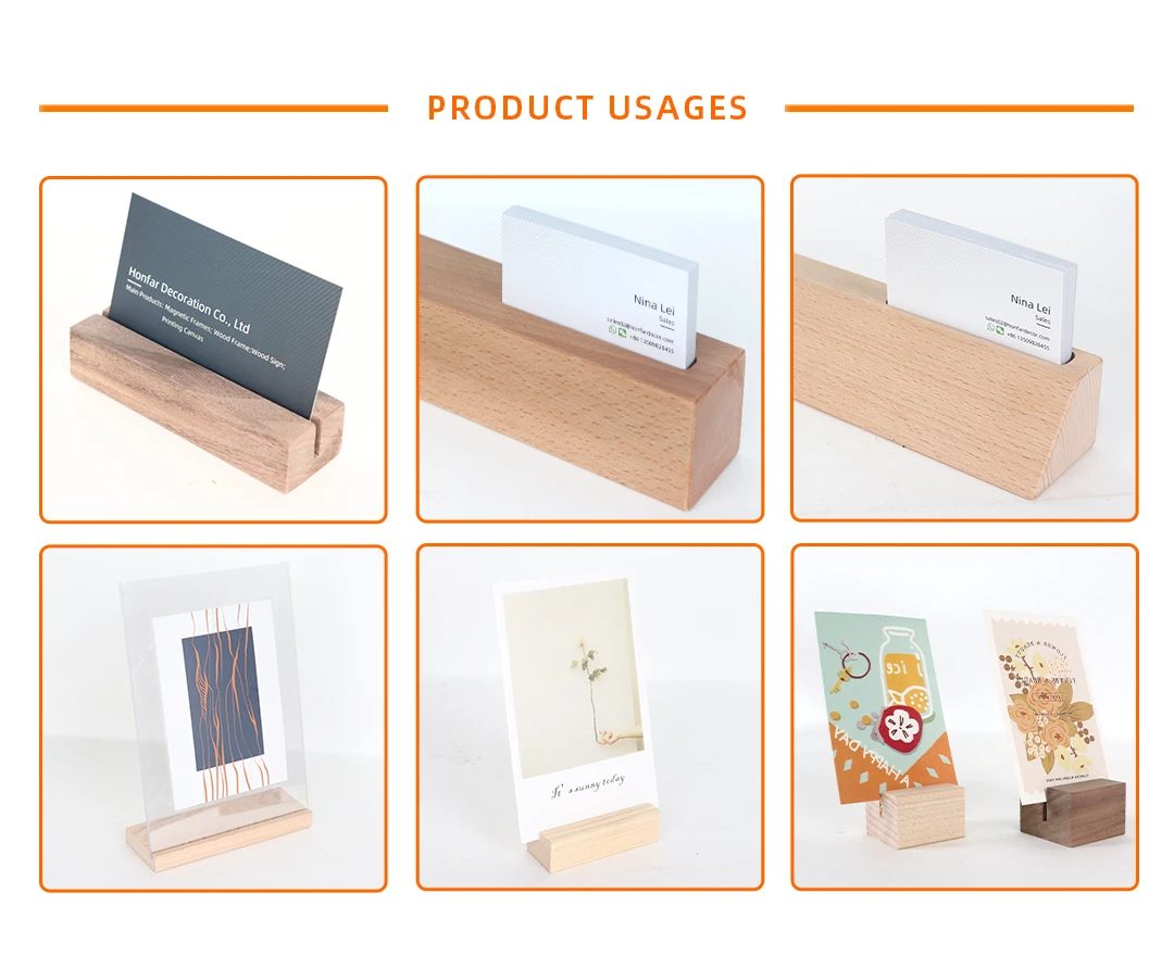 Handmade Business Card Display Stand A4 A5 A6 Available Wooden Card ...